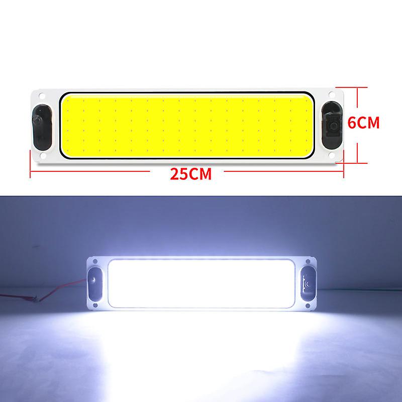 2Pcs White Cob 108 LED 12V 24V Roof Ceiling Interior Wired Lamp Panel ...