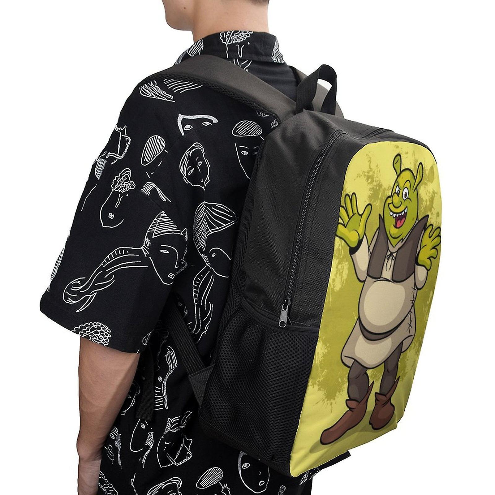 Shrek Cartoon Backpack Casual Daypack School Bag Bookbag Satchel ...