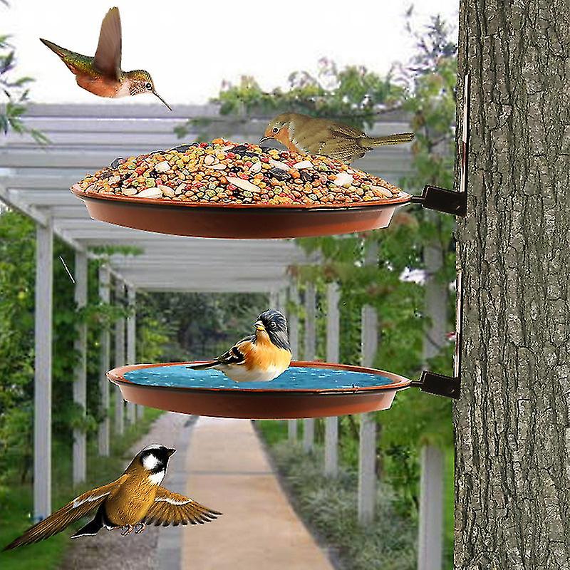 Bird Feeders 2 Bird Feeders Tree Mounted With Heavy Duty Sturdy Steel ...