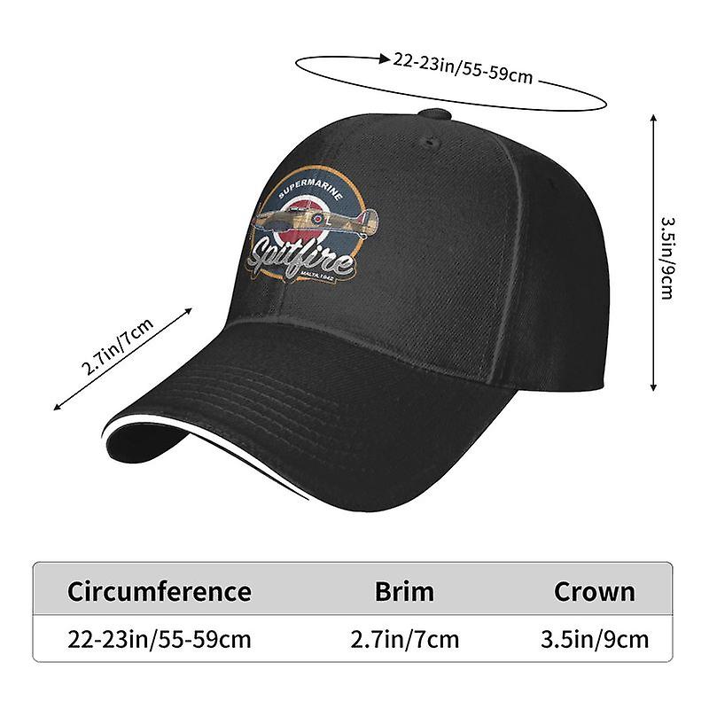 Supermarine Spitfire Malta Baseball Cap Adult Fighter Plane Ww2 War ...