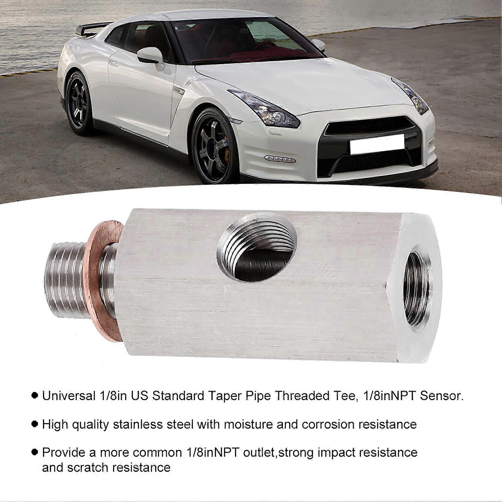 Turbo Adapter Oil Pressure Sensor Tee 1/8in NPT Female M9 Male & Female ...