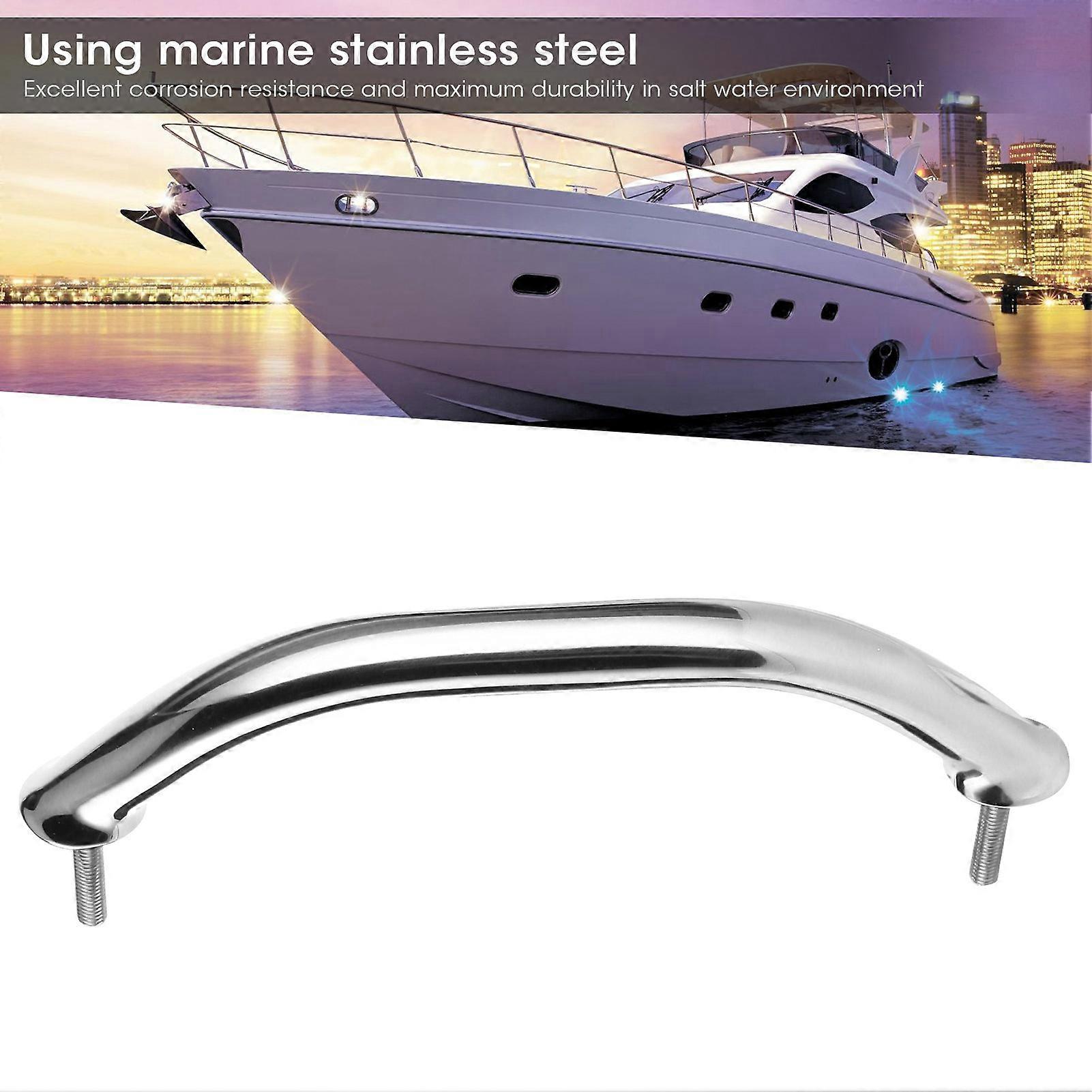 Marine Boat Handle Door Grab Bar Handrail Oval Stainless Steel Rail ...