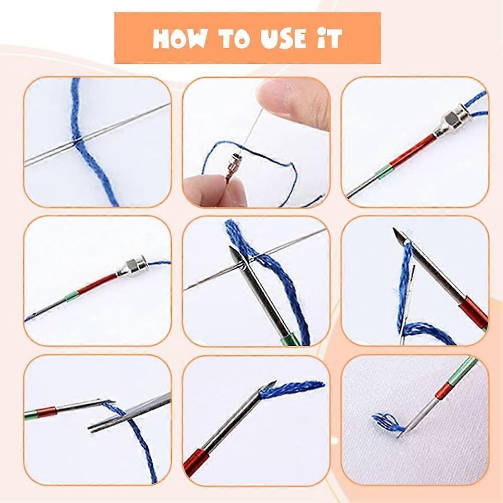 35 Pieces Punch Needle Set, Punch Needle Embroidery Kit, Adjustable ...