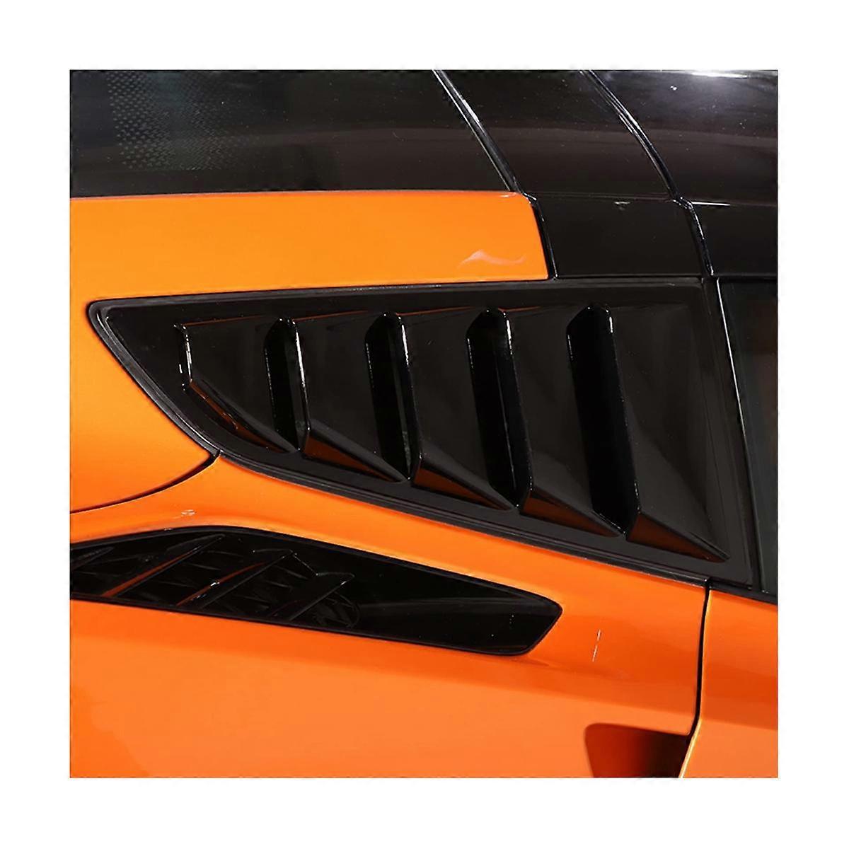 Car Rear Side Window Louvers for C7 2014-2019 Triangular Window Glass ...