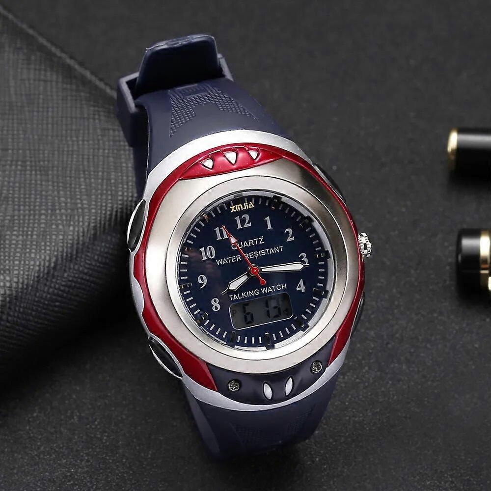 Analog-Digital Dual Display Talking Wrist Watch w/Alarm for the Blind ...