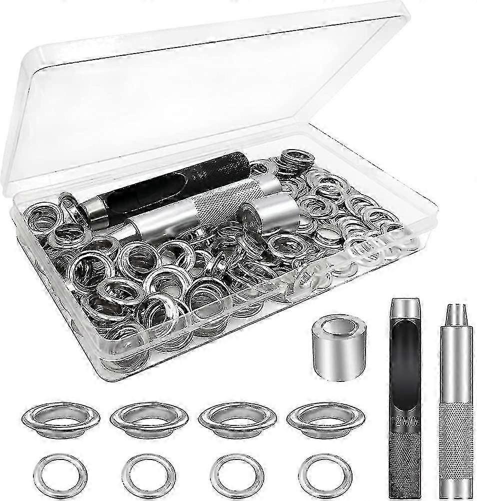 Eyelet Tool Kit, 100 Set Eyelets, Tarpaulin Eyelets, Grommet Eyelets ...