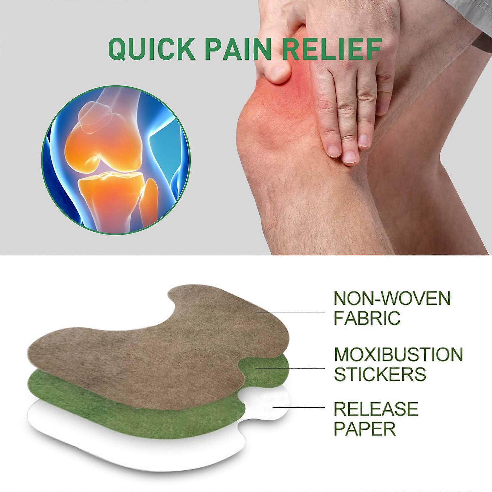 Knee Pain Relief, Wormwood Knee Patch, Thermal Patch For Back Pain ...