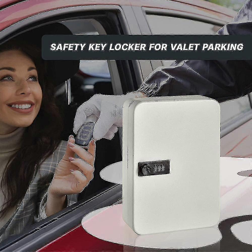 Wall Mounted Combination Lock Key Cabinet Secure Steel Storage Box with ...