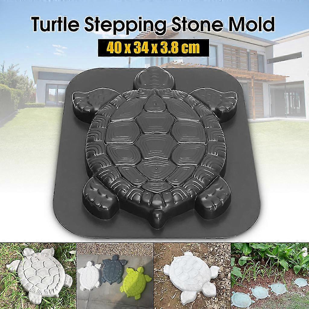 Turtle Stepping Stone Mold Concrete Cement Mould Abs Tortoise Garden ...