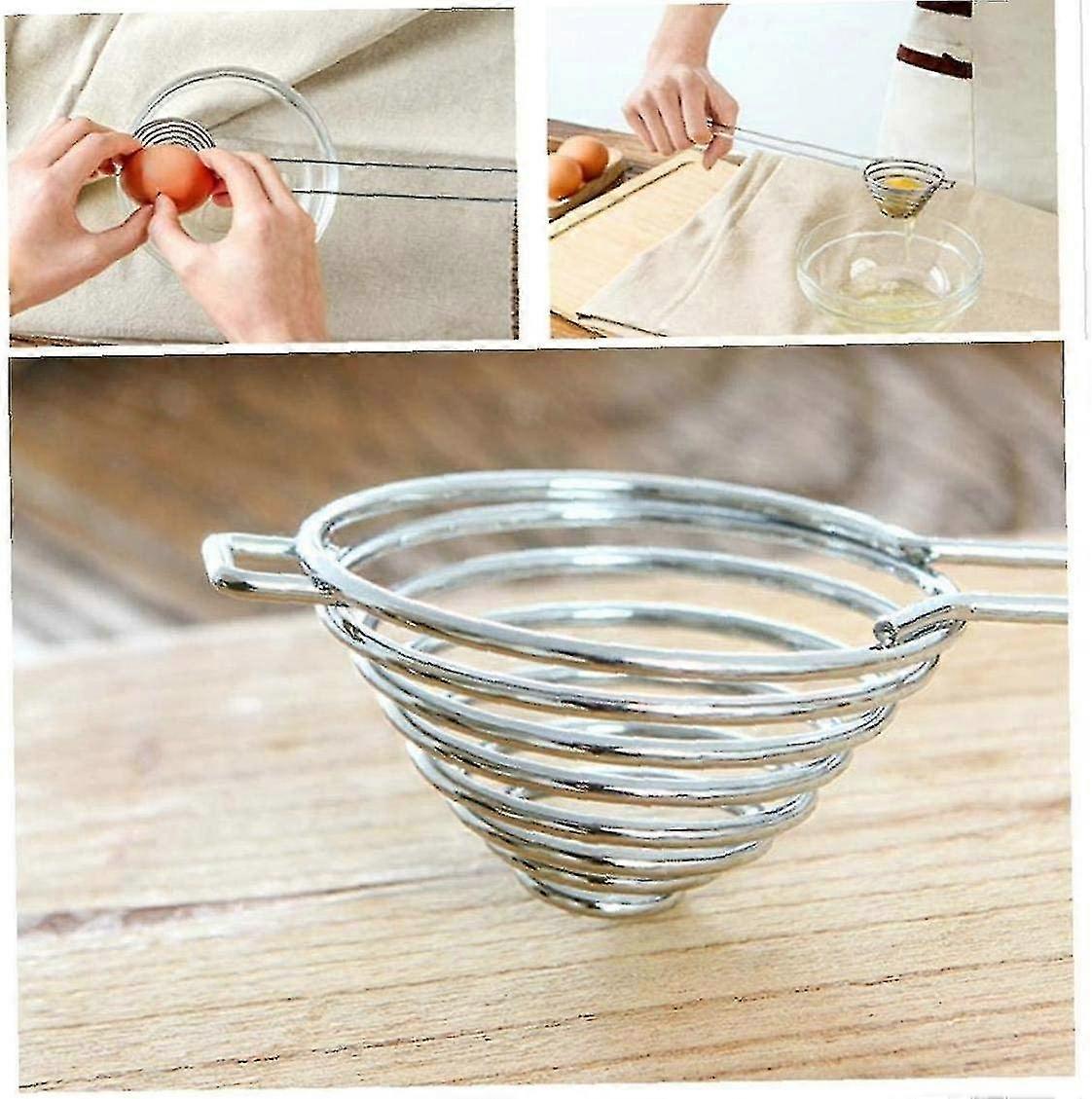 Eggs Tool Stainless Steel Egg Dividers Spiral Egg Yolk Separator Safe ...