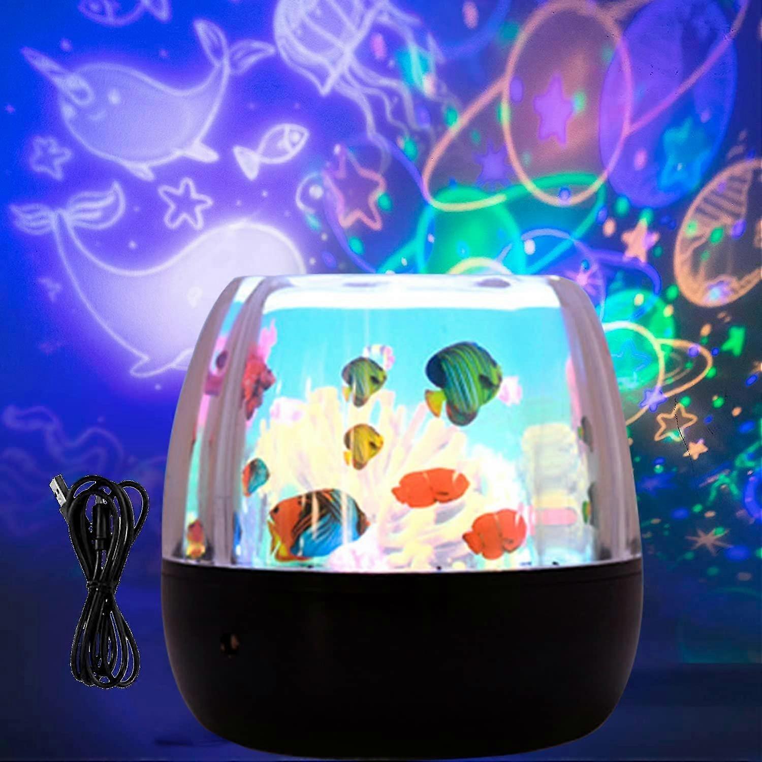 Child Night Light, Sea World Projector, 360 Rotating Projection ...
