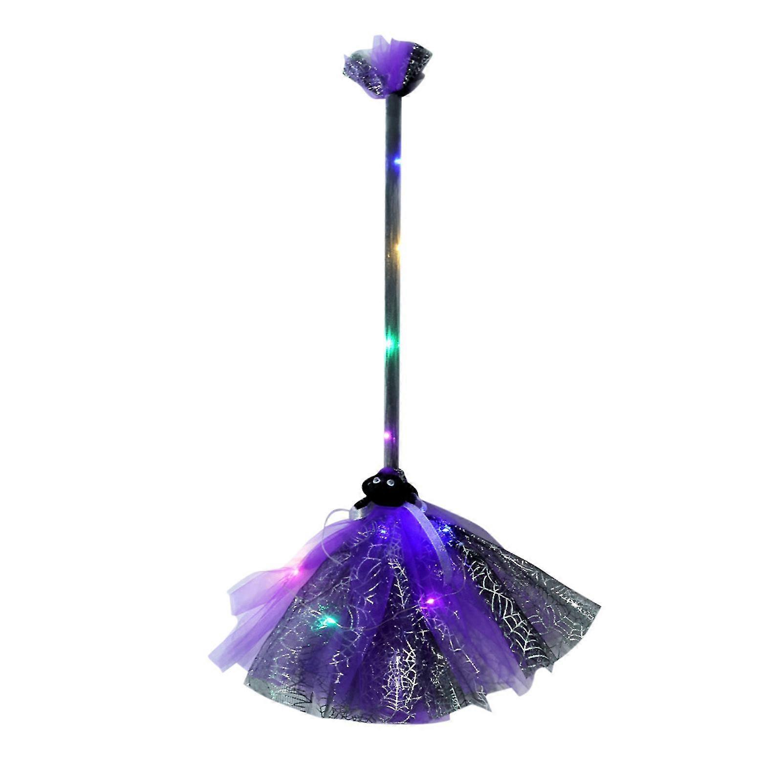 Led Lantern Decoration Broom Children's Toy Broom Halloween Broom ...