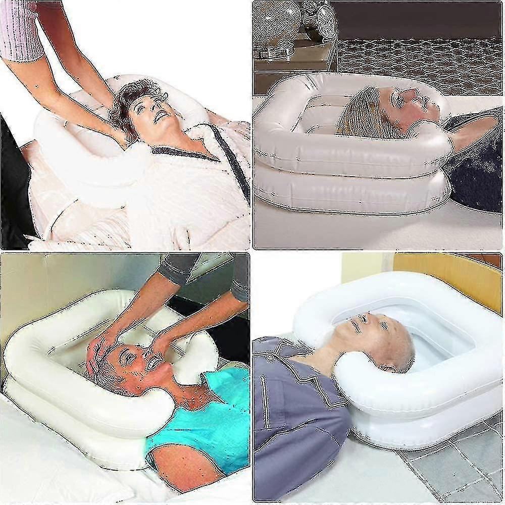 Inflatable Hair Wash Basin For Bedridden, Washing Hair In Bed ...
