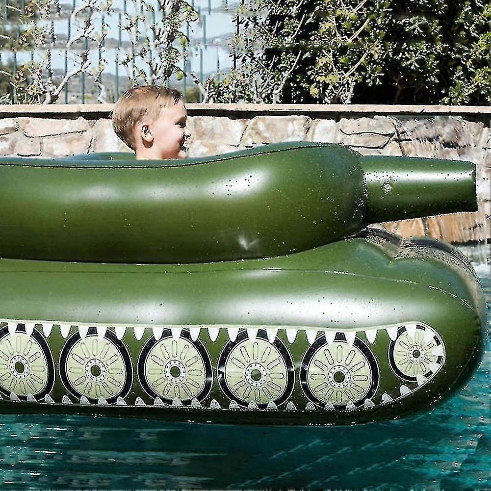 Inflatable Tank Swimming Pool Floater Water Spray Floating Row ...