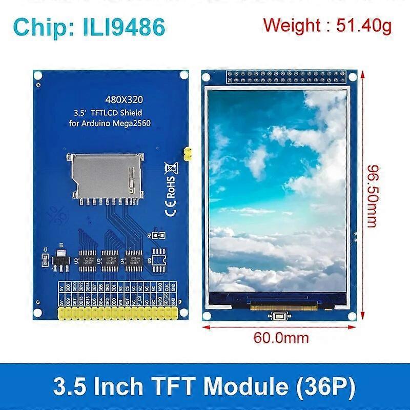 3,5 "3,5 palcový TFT LCD dotykový modul 480x320 ST7796U ILI9486 LCD displej pro Arduino UNO ...