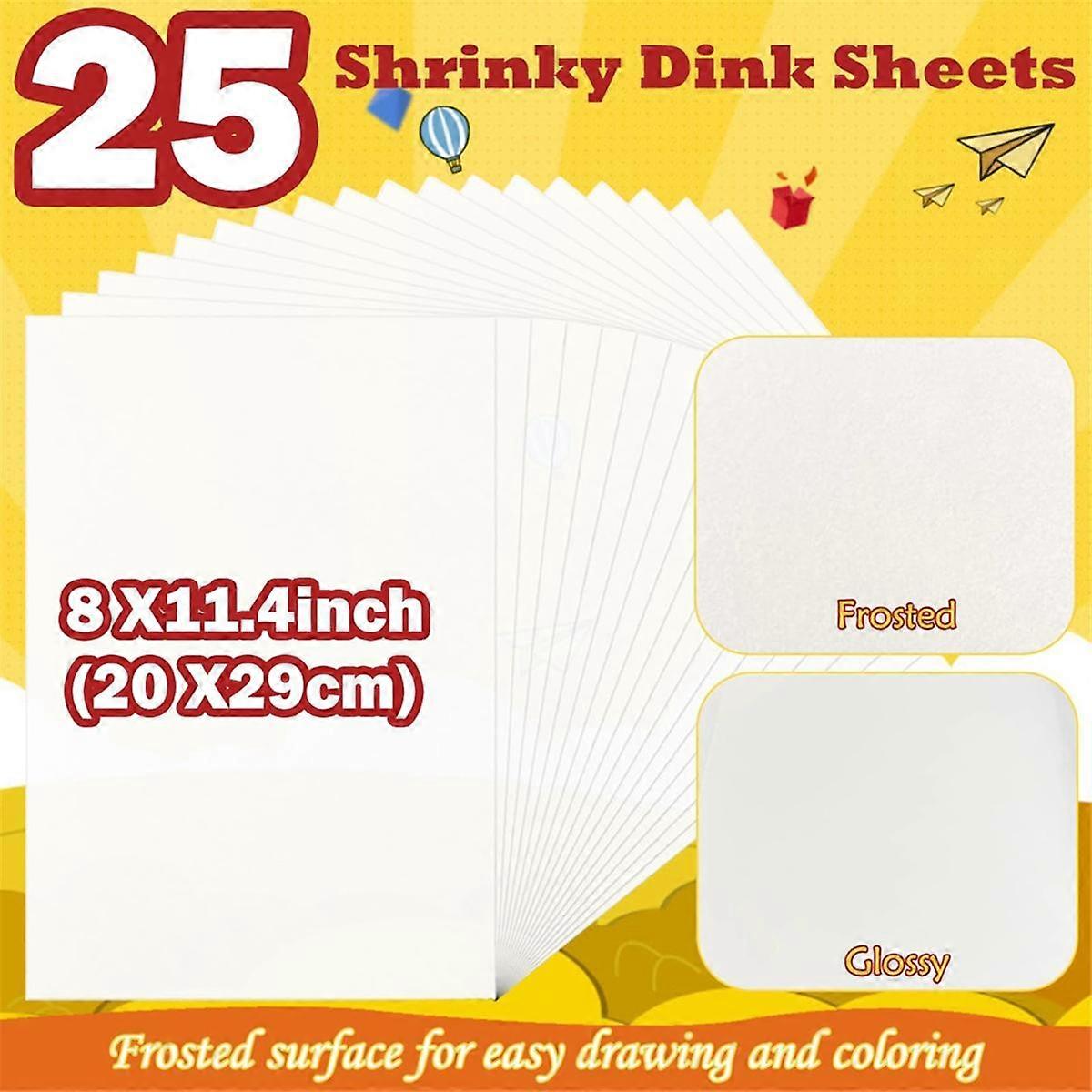 Printable Shrink Plastic Sheet Kit, Shrink Pink Sheet Kit for GirlsBoys ...