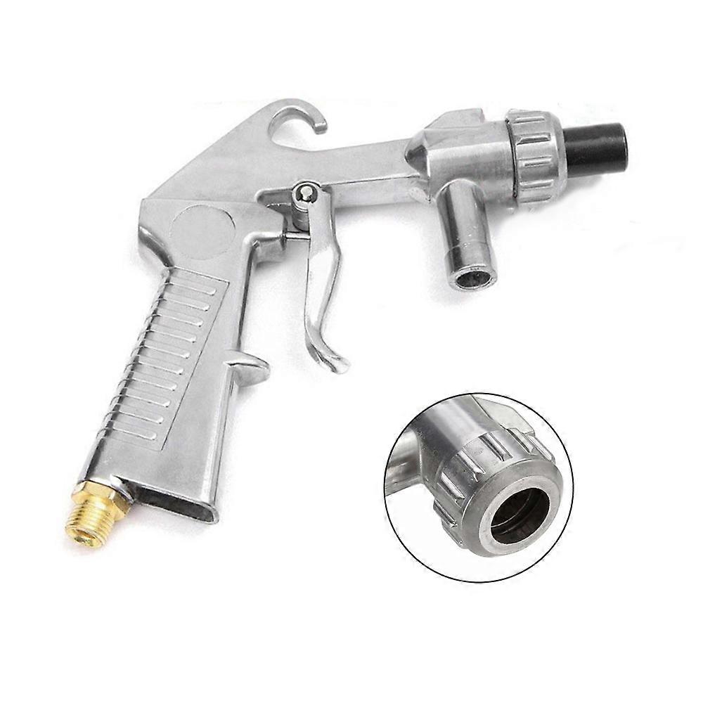 7Pcs Abrasive Air Sand Blasting Gun Kit 1 Ceramic Nozzle 1 Steel Nozzle ...
