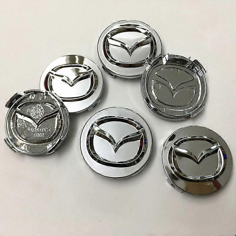 4pc 56mm Wheel Center Hub Caps Cover Logo Badge Emblem For Mazda 3/5/6 ...