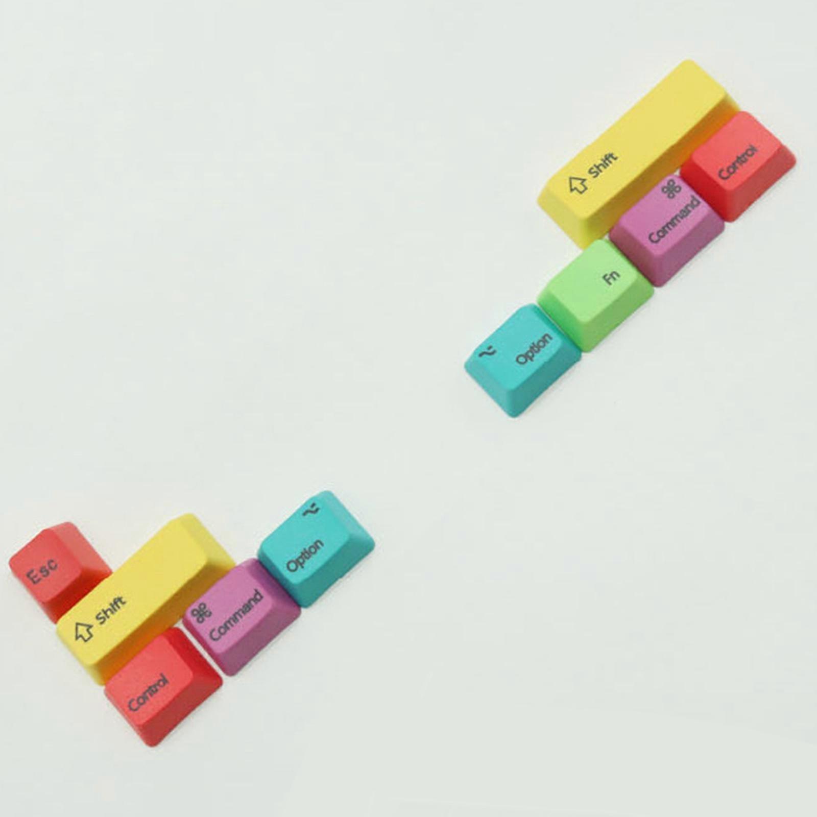 Mechanical Keyboard Keycaps PBT CMYK Modifiers 10 Keys -Laser Engraved ...