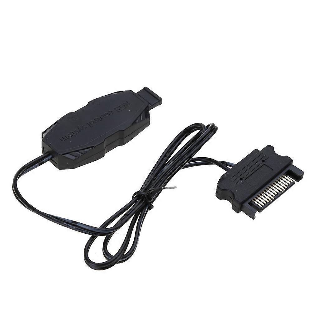 PC 5V 12V ARGB RGB Fan Control Sata Molex Power Supply Light Stripe ...