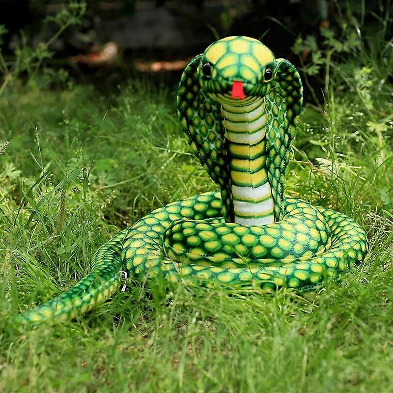 200/300CM 3D Simulation Cobra Snake Toy, Little Snake Animal Plush Toys ...