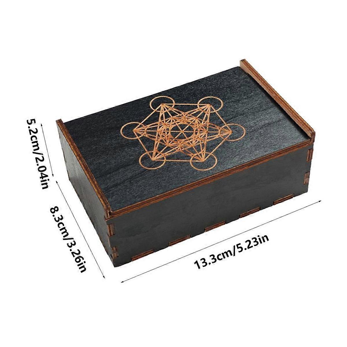 Tarot Card Case Vintage Wooden Trinket Box Jewelry Box Small Wood ...