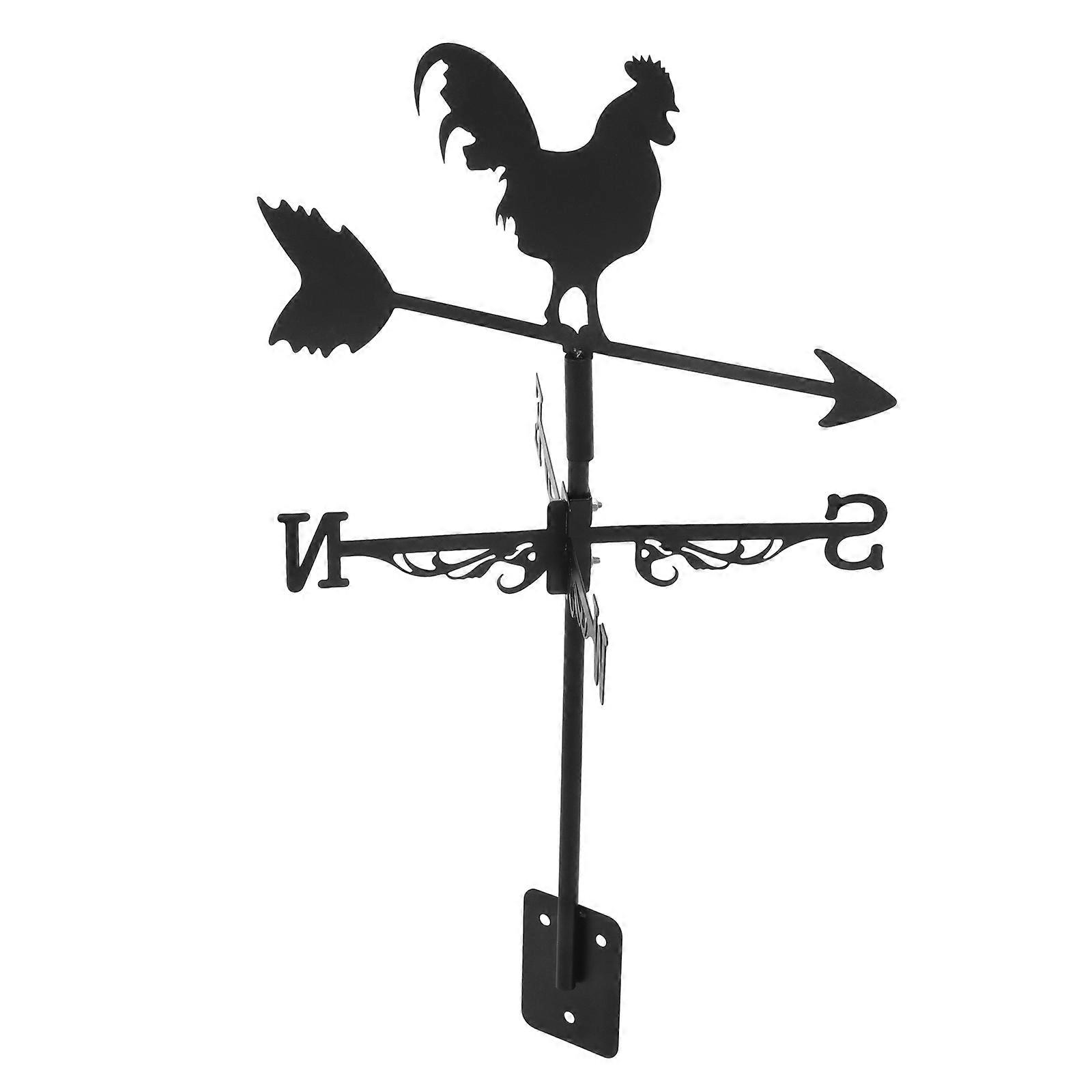 Wind Vane Rooster Weathervane Ornament Retro Metal Weather Vane Wind ...