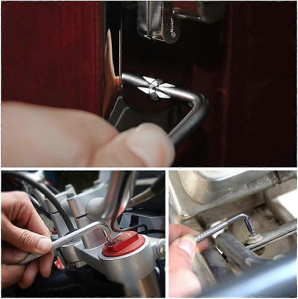 3 Pieces Offset Screwdriver Set with Flat Head Magnetic Screwdriver, Z ...