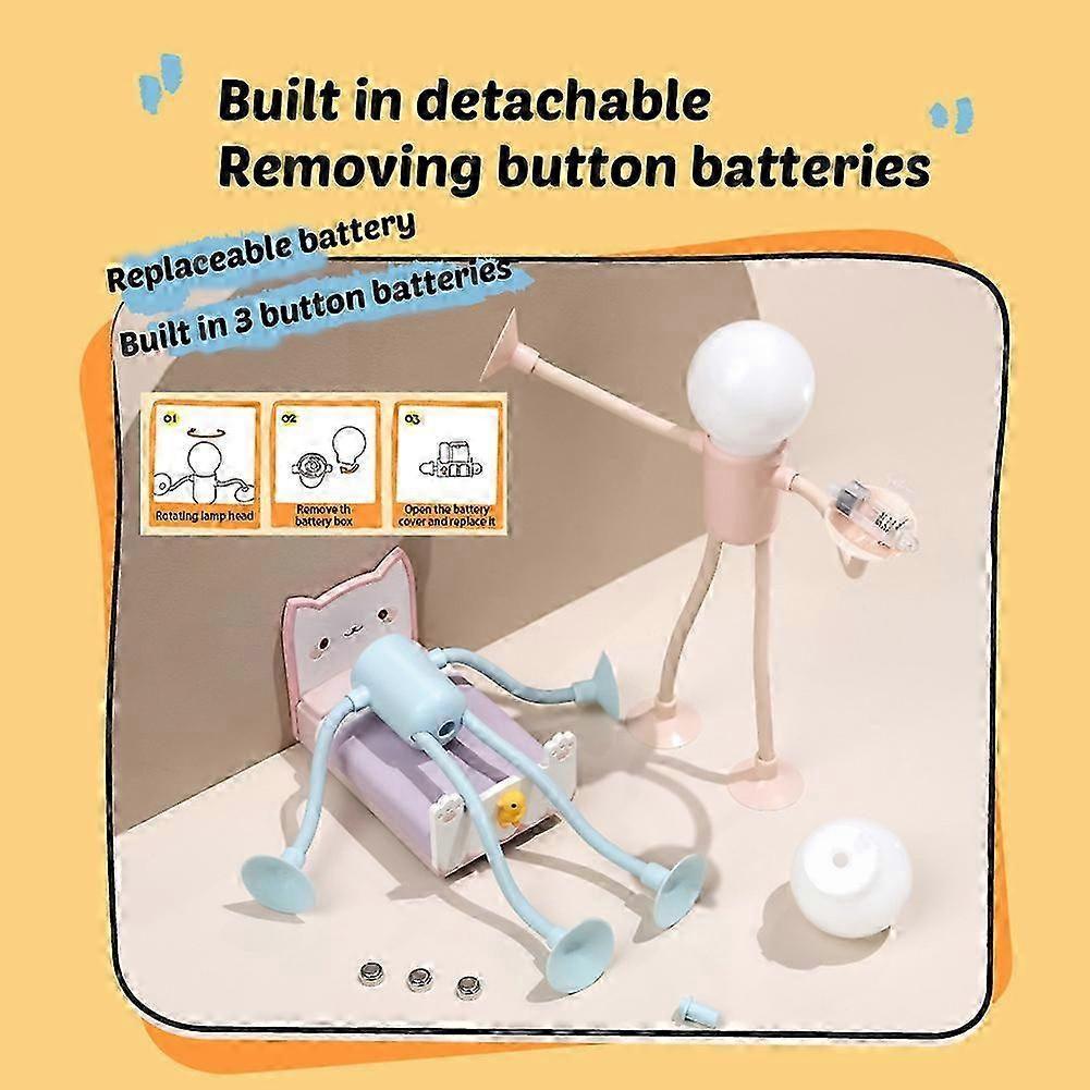 Cute Bulb Man Night Light for Kids - 2024 Changeable Shape Bulb Man ...