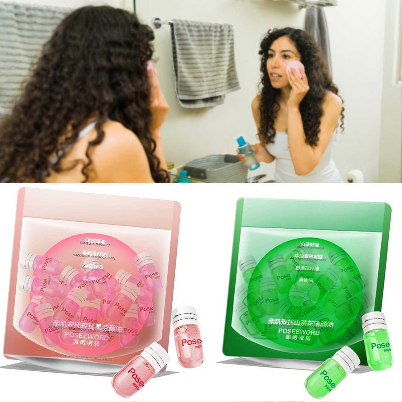 Mini Makeup Remover Plant-Based Formulas Face Cleansing Oil for Go Out ...