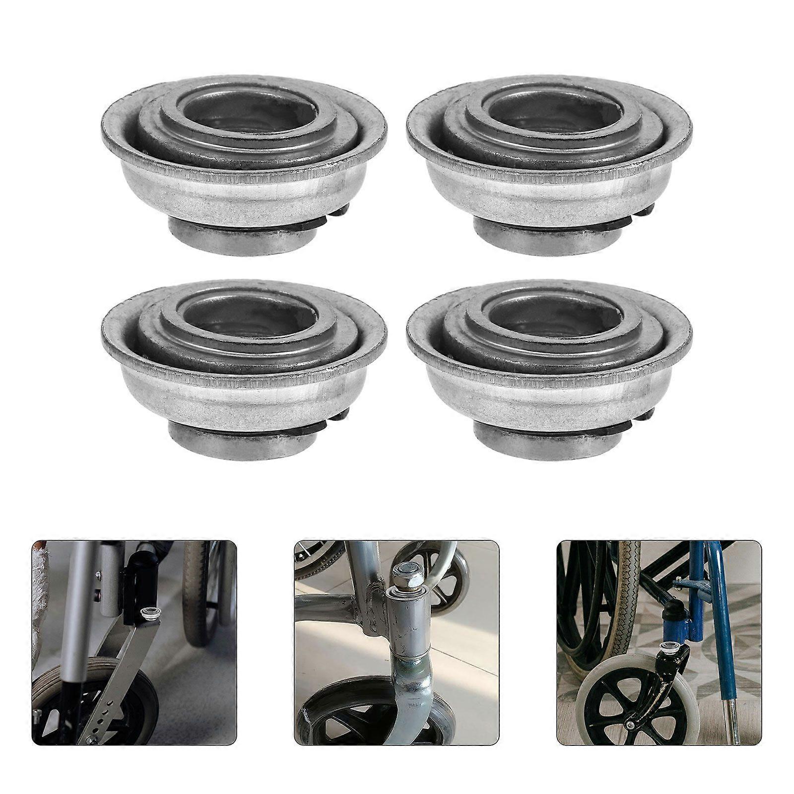 4pcs Replacement Wheelchair Parts Front Fork Stem Bearings Swivel ...