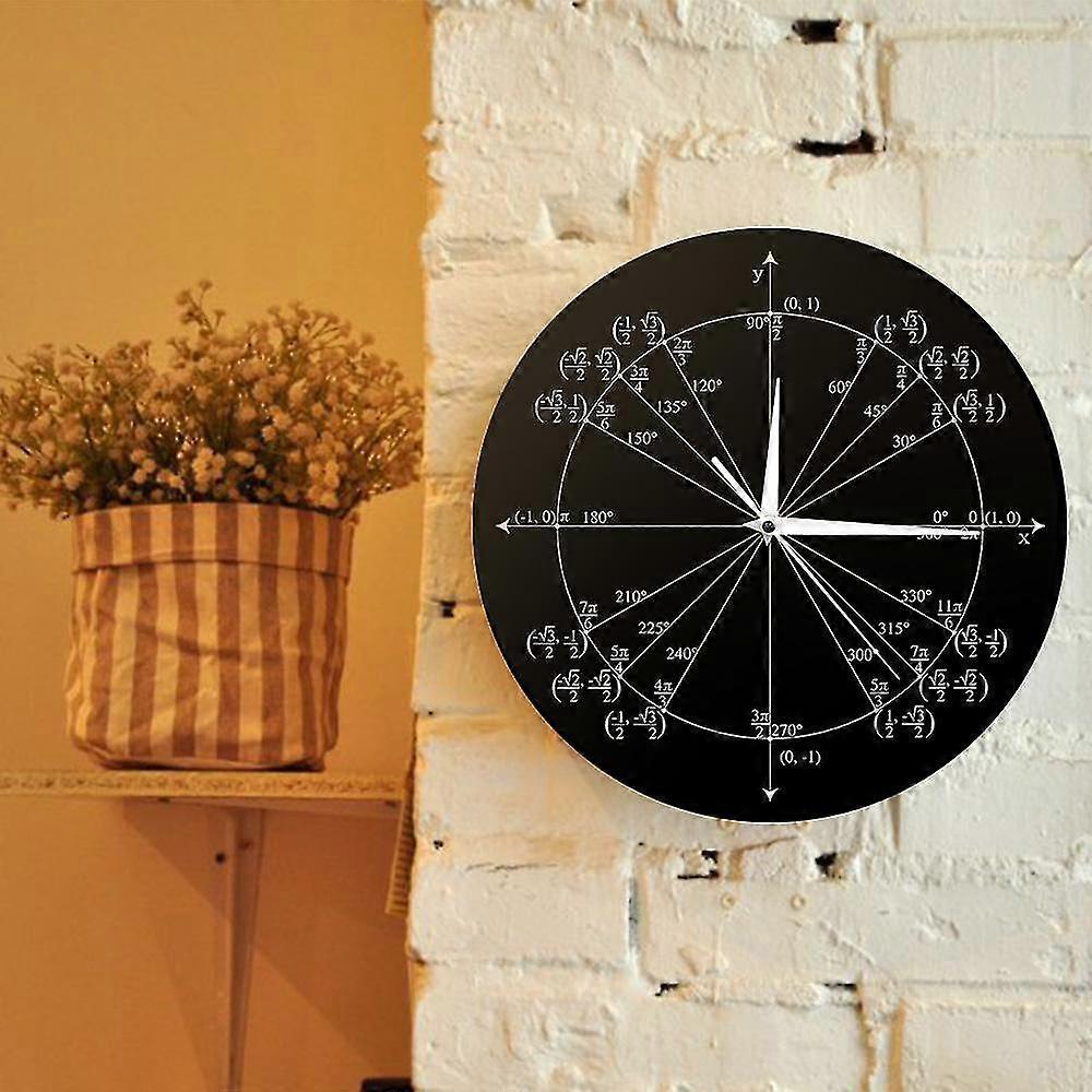 Unit Circle Math Teacher Gift Wall Clock Trigonometry Pre Calculus ...
