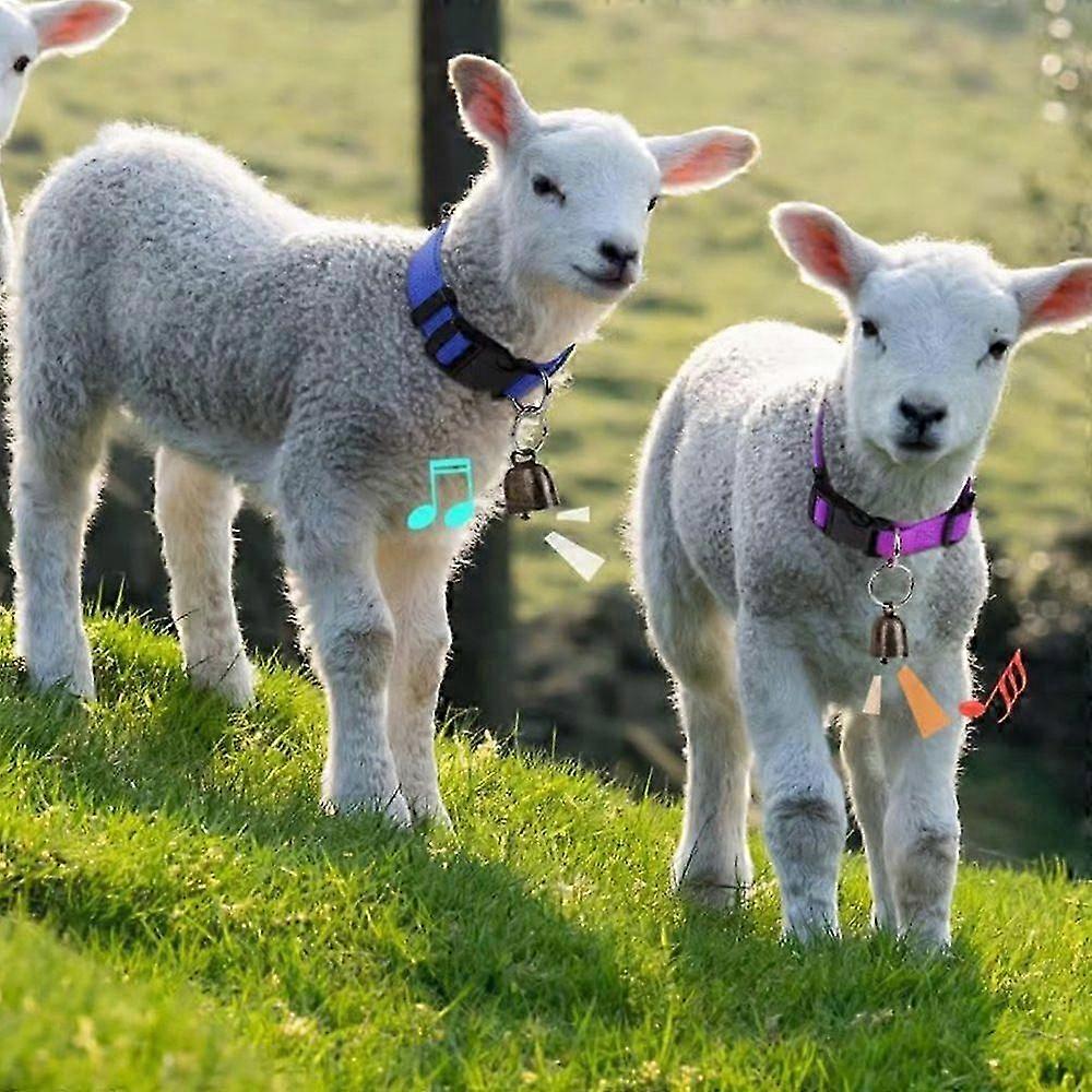 2025 5-Pack Goat Collars with Bells for Small Farm Animals, Sheep ...