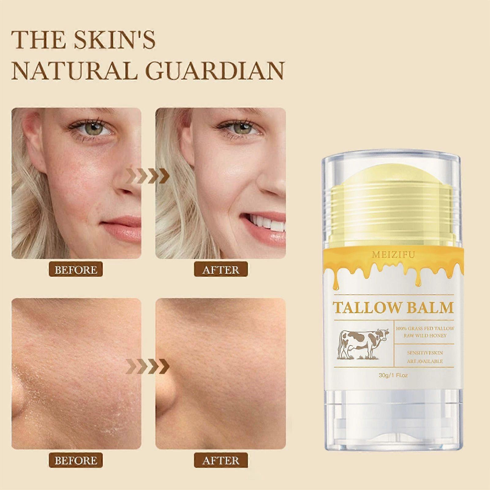 Tallow and Honey Balm - Natural Organic Grass-Fed Beef Tallow Stick ...