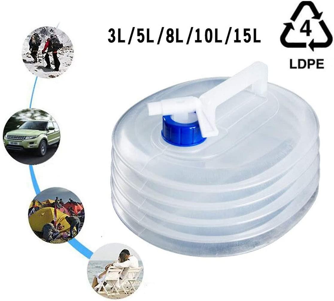 2 Gallon Portable Water Canteen, Premium Portable Water Storage Jug Food Grade Water Carrier ...