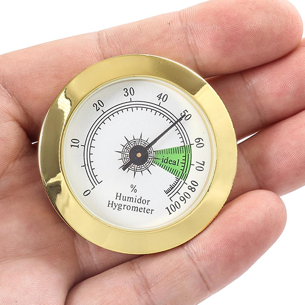 Mini Hygrometer 50mm Round Cigar Hygrometer for Humidors Guitar Violin ...