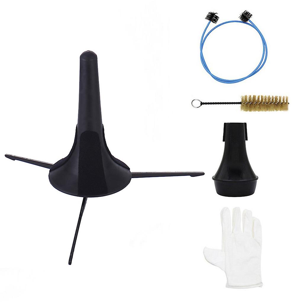 Trumpet Cleaning Care Kit Portable Trumpet Tripod Stand Holder ...
