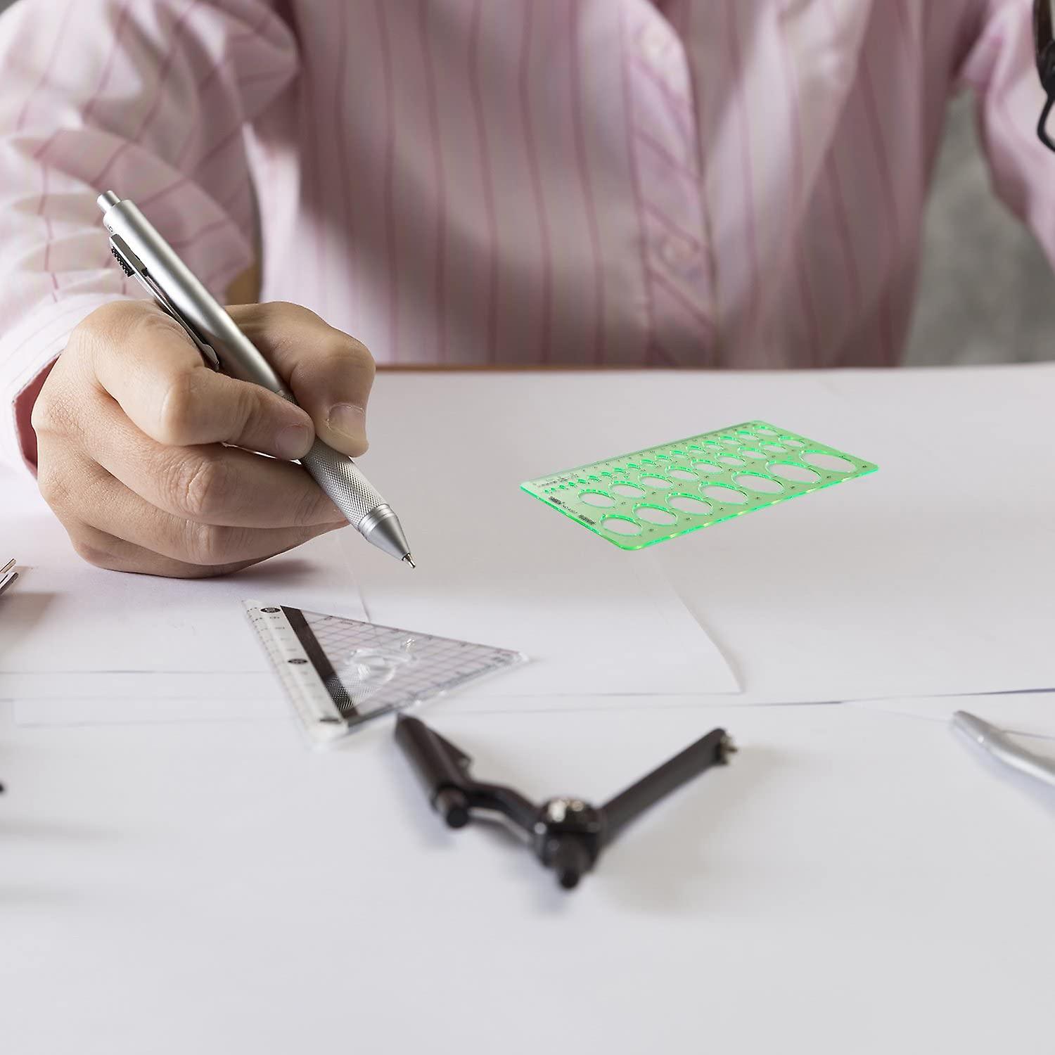 Template Plastic Rulers Circle Oval Circle Radius Drawing Templates For ...