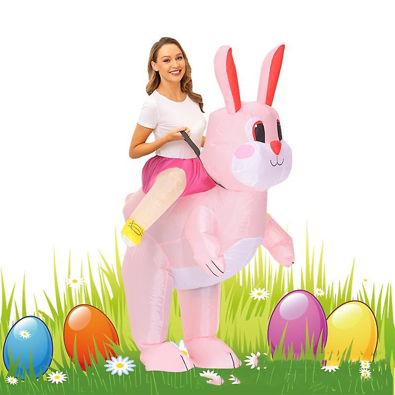 Rabbit Inflatable Costume Half Body Leak-proof Realistic Looking Bright ...