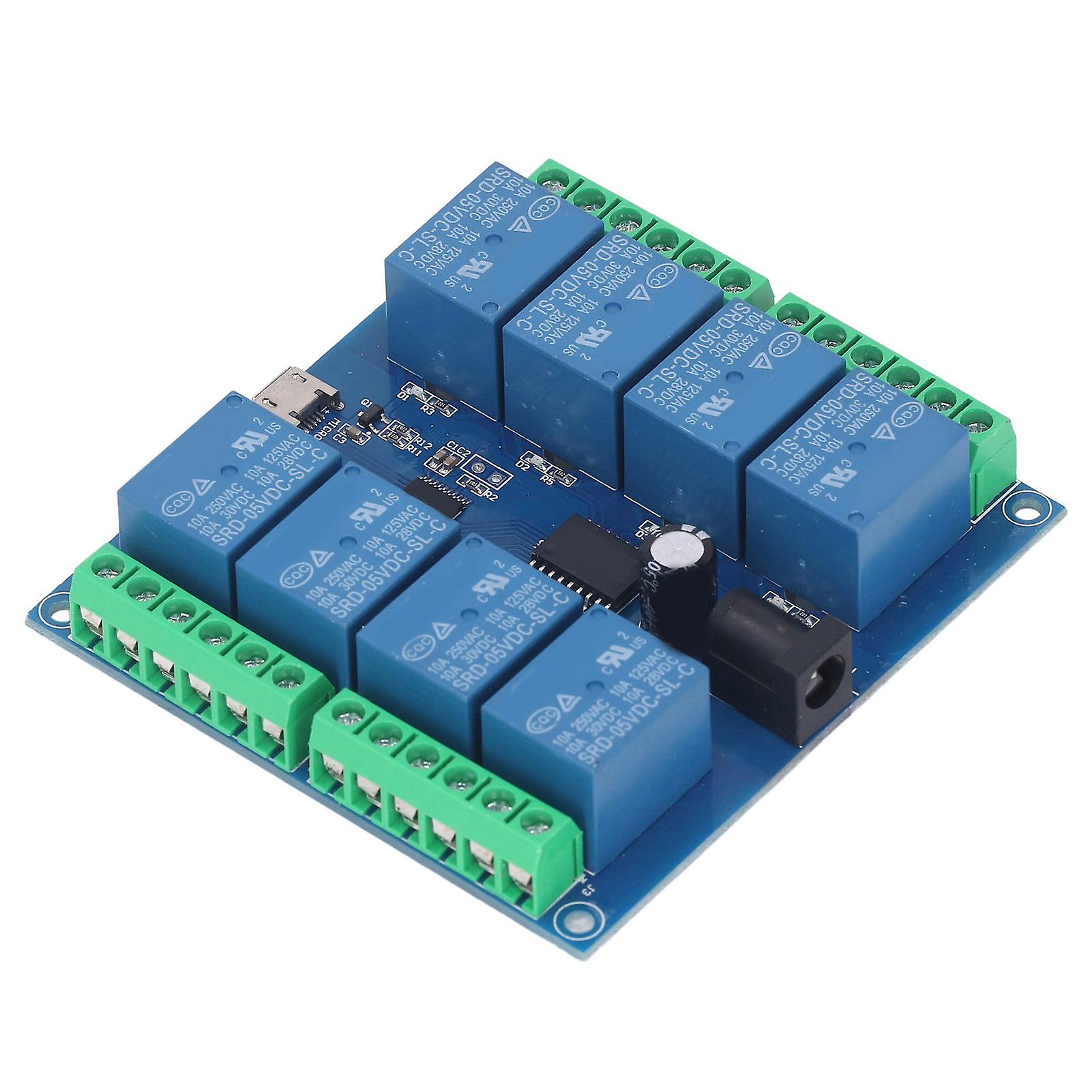 USB Drive Free Relay Module 8 Channel 5V Stable Intelligent Control ...