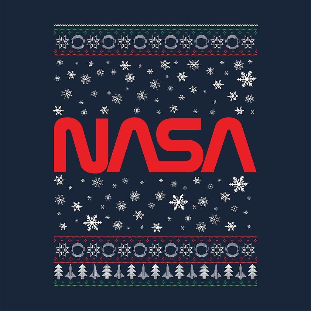 NASA 1975-1992 Logo Christmas Knit Pattern Framed Print | Fruugo UK