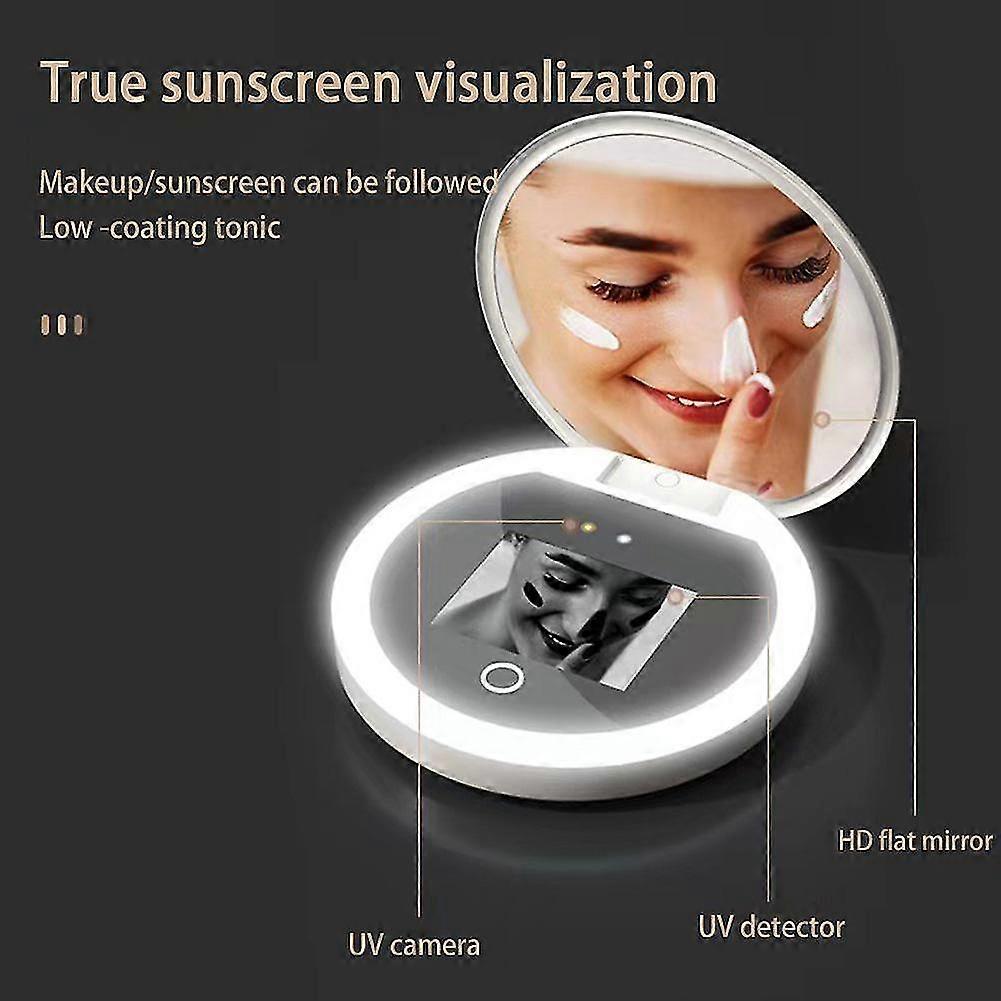Compact Mirror with UV Camera for Sunscreen Test Pocket Size-Yvan ...