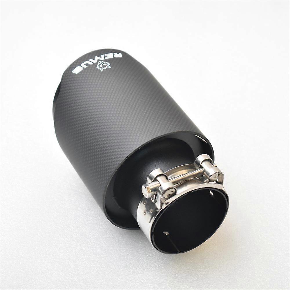 Matt Black Pipe Carbon Fiber REMUS FOR Stainless steel Universal ...