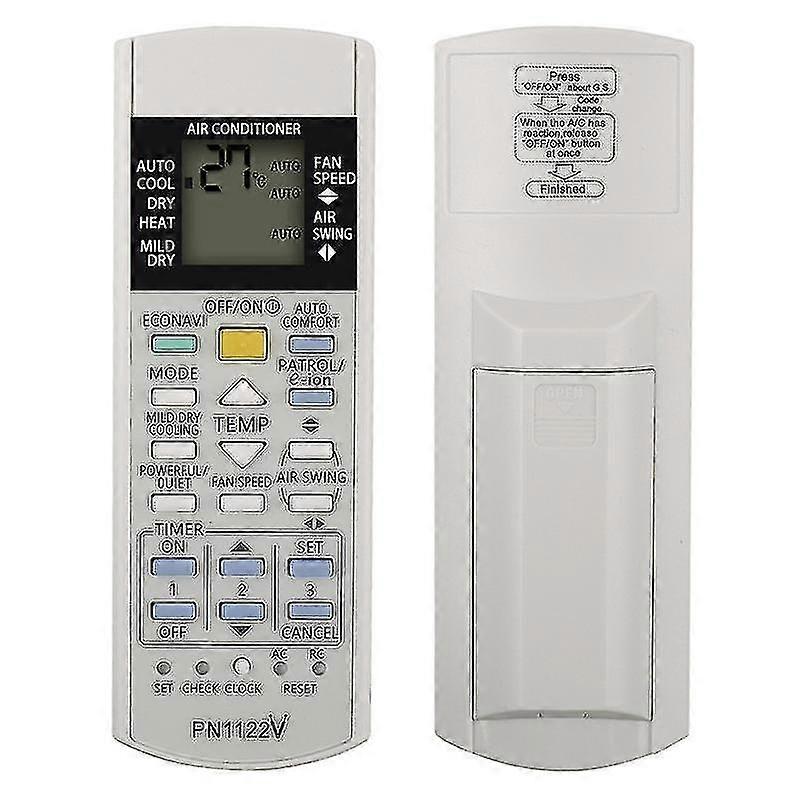 National Panasonic Air Conditioner Remote Control - Universal K-pn1122 ...