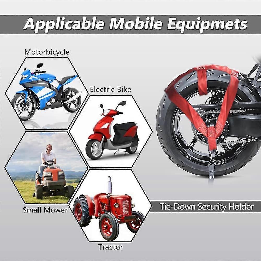 Universal Motorcycle Rear Wheel Tie-down Strap, Transportation Bundle ...