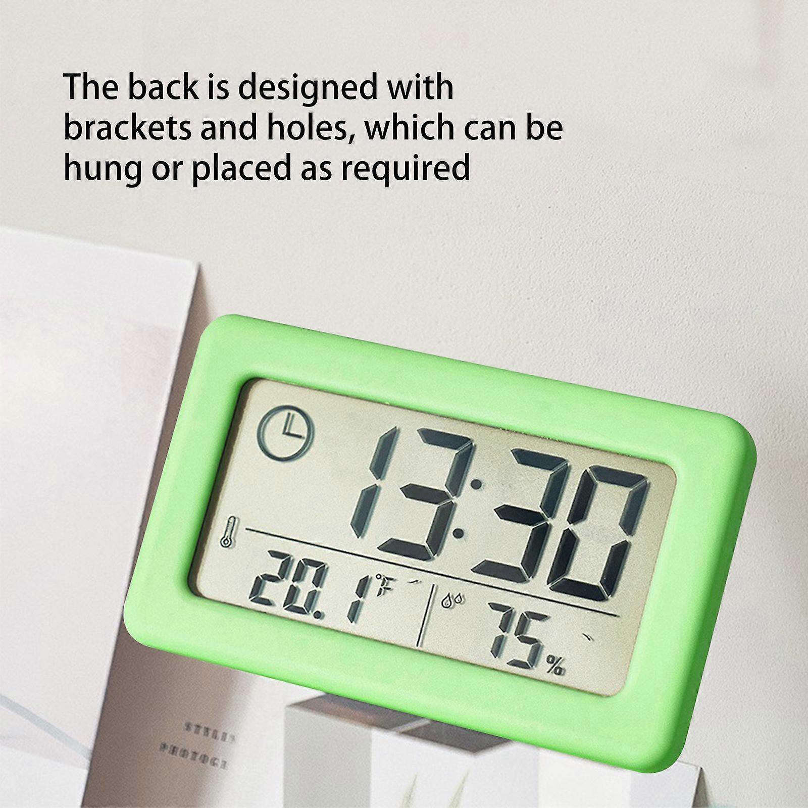 Home Decor Digital Clock With Lcd Display Thermometers Hygrometer ...