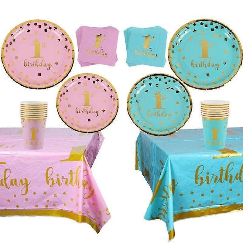 Kids 1st Birthday Party Decoration 1 Year Old Crown Baby Boy girl 1 ...