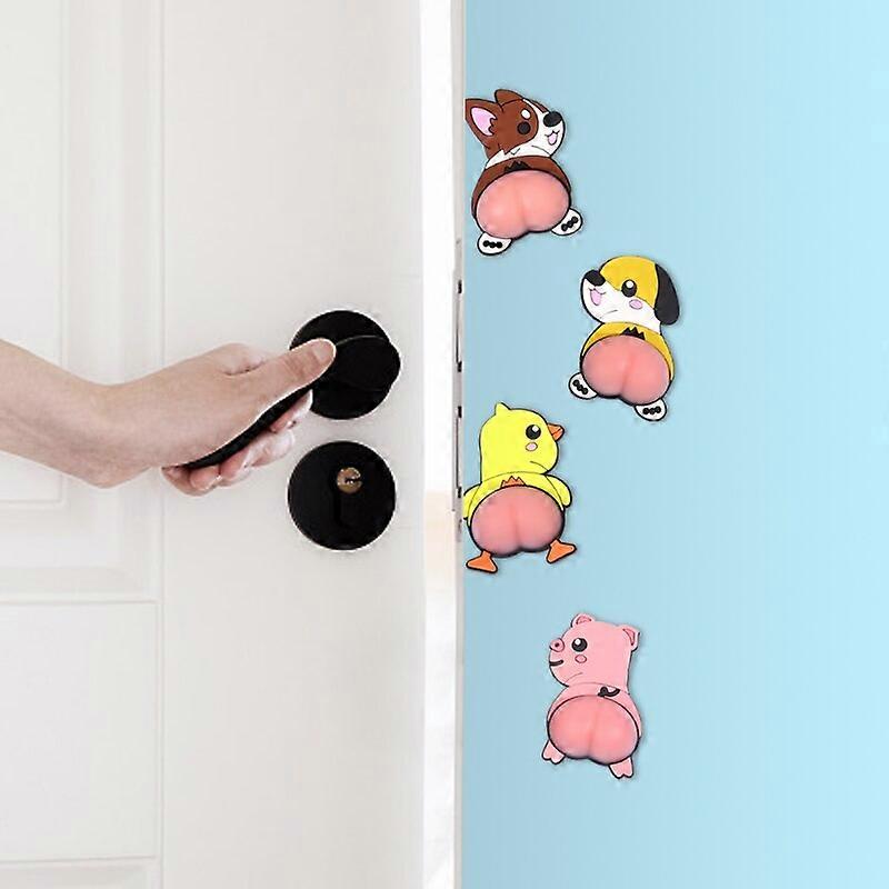 3d Fart Anti-collision Silicone Stickers Car Door Anti-scratch ...