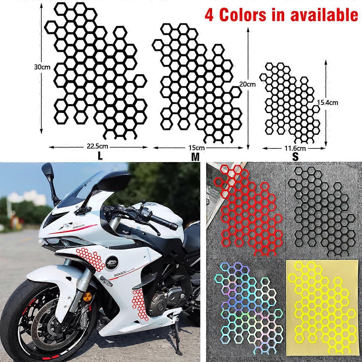 Honeycomb Sticker Car Bumper Sticker Helmet Reflrctive Decal Motorcycle ...