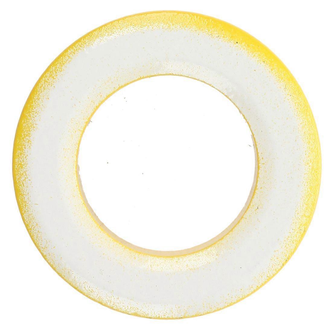 2 Pcs 33mm x 19mm x 11mm Yellow White Iron Core Ferrite Rings Toroid ...